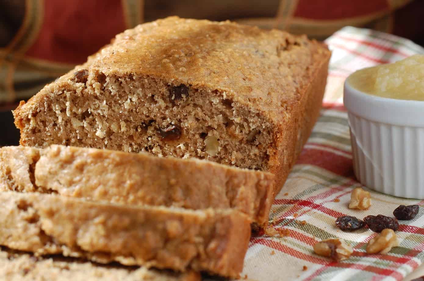 Healthy Walnut Raisin Quick Bread - Better Is the New Perfect